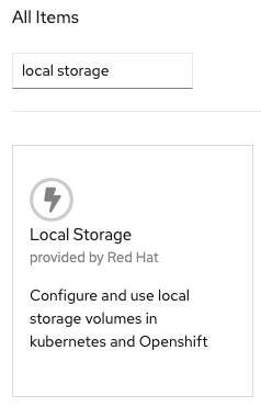 Deploying OpenShift Container Storage using Local Devices